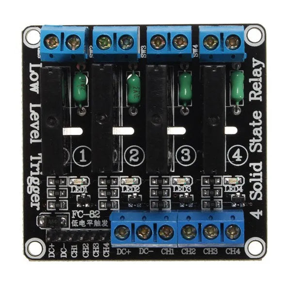 Buy SSR Relay Module 5V 4 Channel Online - SunRobotics