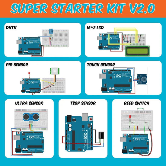 Buy Arduino Uno Super Starter Kit Online at SunRobotics