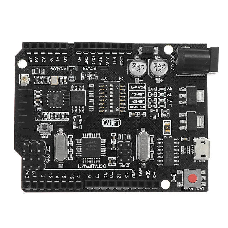 Uno+WiFi R3 AtMega328p+NodeMCU with Arduino - SunRobotics Uno+WiFi R3 AtMega328p+NodeMCU with Arduino - SunRobotics